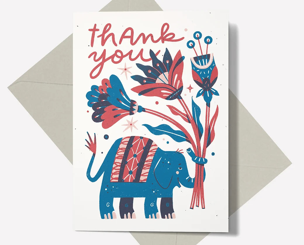 Elephant Thank You Card – Grace & Favour Home